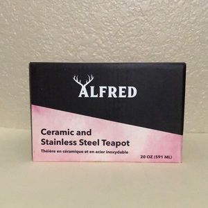 Alfred | Kitchen | Alfred Ceramic And Stainless Steel Teapot 2 Oz 59 Ml ...